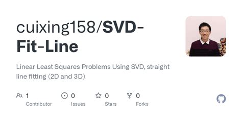 GitHub Cuixing SVD Fit Line Linear Least Squares Problems Using SVD Straight Line Fitting