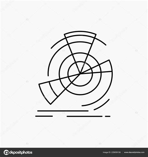 Data Diagram Performance Point Reference Line Icon Vector Isolated Illustration Stock Vector By