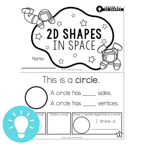 Lucky To Learn Math 1st Grade Geometry Lesson 51 Identify 2d Shapes Mini Lesson 2d