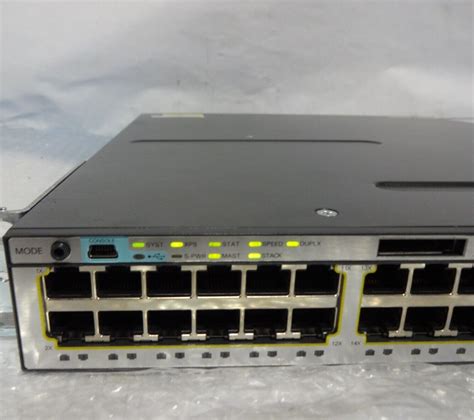 Cisco 3750x Series 48 Port Switch Ws C3750x 48t S W C3kx Nm 10g Ebay
