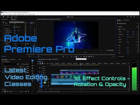 Adobe Premiere Pro Effect Controls Rotation Opacity Editing