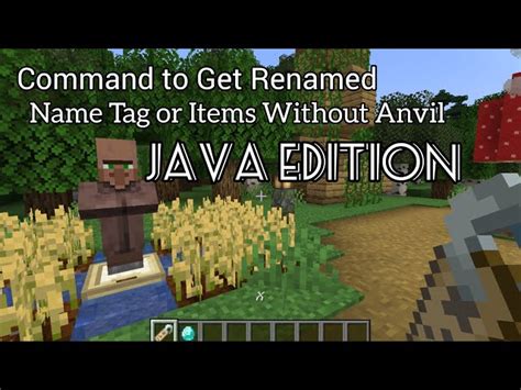 Name Tag Minecraft Anvil