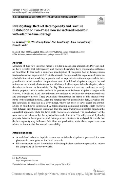 Investigating Effects Of Heterogeneity And Fracture Distribution On Two Phase Flow In Fractured