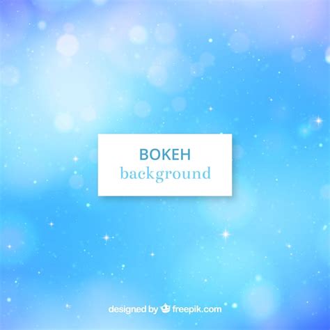 Free Vector Blue Bokeh Background