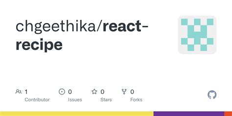 GitHub Chgeethika React Recipe