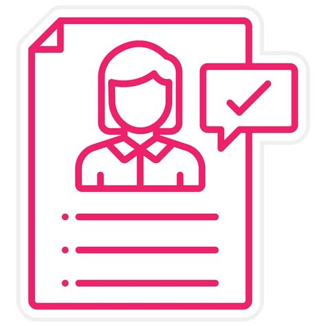 Premium Vector Hiring Manager Female Icon Style