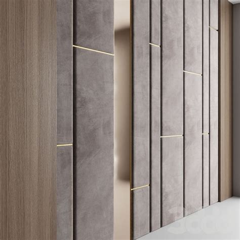 3d модели скачать на Стена из деревянных панелей Обшивка стен Дизайн деревянных столов