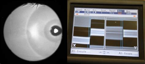 Photographs Of A The End Face Of The Offset Core Fibre And B