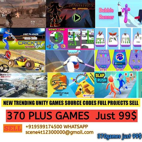 Sell Unity Games Source Codes and Reskin All Games Service