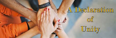 A Declaration Of Unity Amethyst Recovery Center