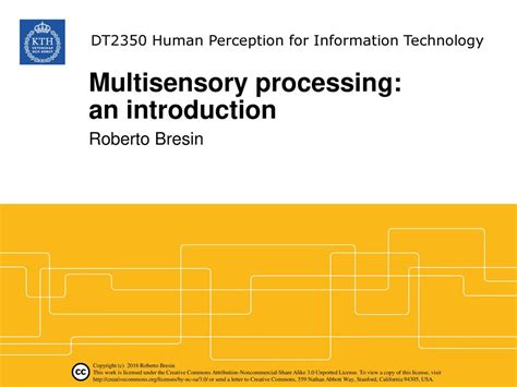 Multisensory Processing An Introduction Ppt Download