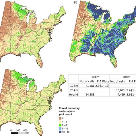 Count Of Forest Inventory And Analysis Fia Plots Within A 10‐km