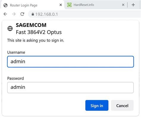 How To Open Up Admin On Sagemcom Fast 3864v2 Optus