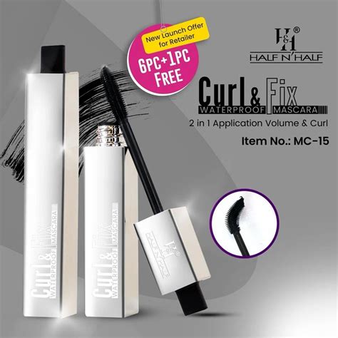 Half And Half Curl And Fix Mascara Color Jet Black At Rs 185 Piece In Ahmedabad