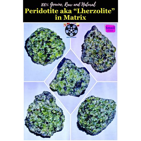 Peridotite Aka “lherzolite” In Matrix Small 100 Natural Raw Rough