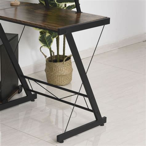 Nancy S Chalillo Computer Desk Zwart Spaanplaat Metalen Frame