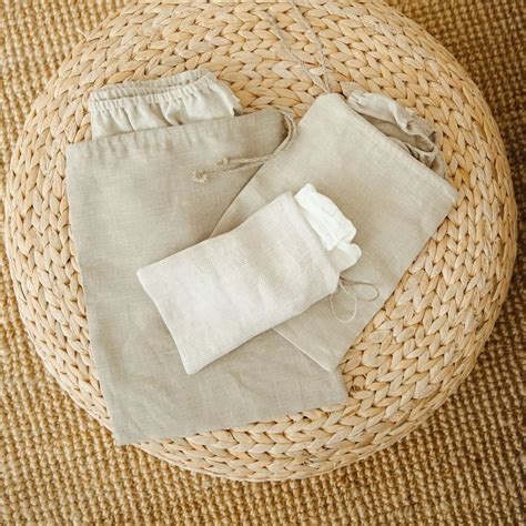 Linen Favor Bag Etsy