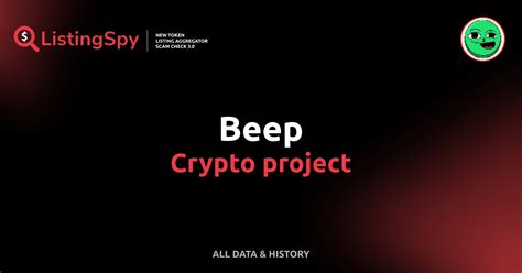 Beep Crypto Project Info Beep Listings Events Charts Community