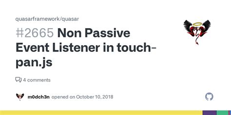 Non Passive Event Listener In Touch Panjs · Issue 2665