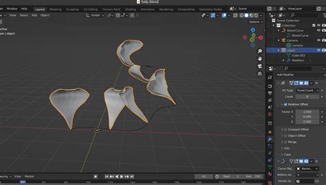 Array + curve modifier changing object dimensions : r/blenderhelp