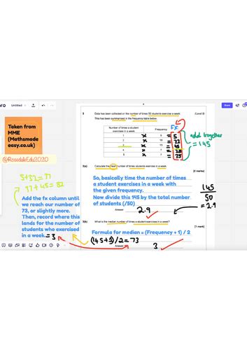 Free Two Frequency Table Questions Explanations And Answers Maths