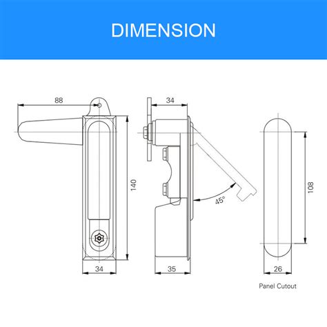 Push Button Electronic Swing Handle Lock Passive Electronic Lock Electronic Cam Latch Buy Push