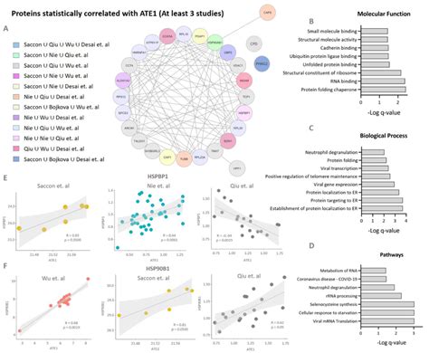 multi correlation expression analysis a proteins and genes