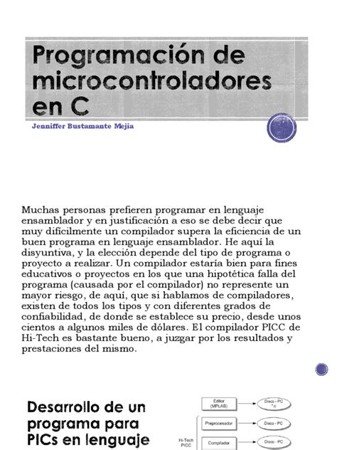 Programación De Microcontroladores En C Pdf C Lenguaje De Programación Compilador