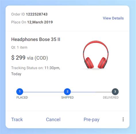 19 Bootstrap Order Details Card And Tracking Templates