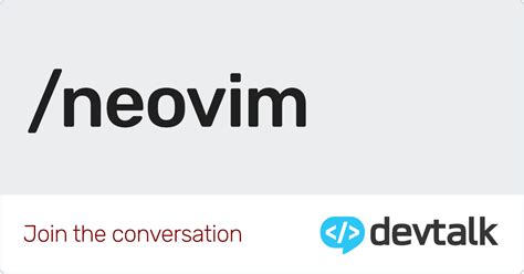 Neovim Code Editor Portal Devtalk
