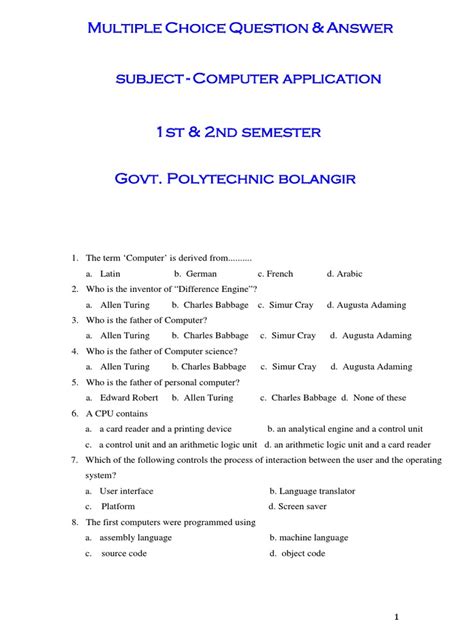 Mcqanda Comp Appl Pdf