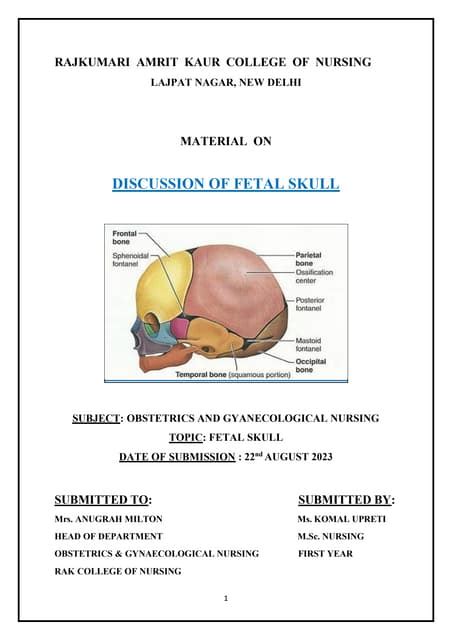 fetal skull landmark regions bone suture diameter obg pdf