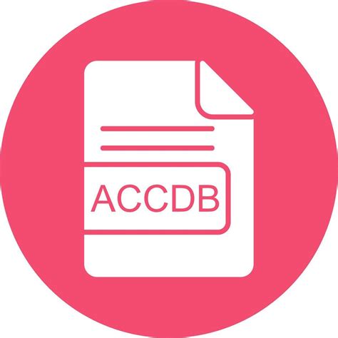 accdb file format multi color circle icon 43744749 vector art at vecteezy