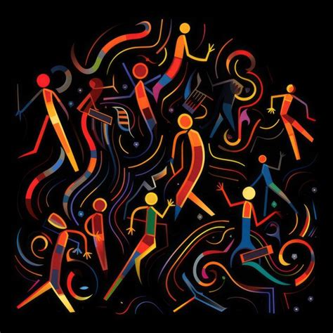 Premium Photo Mesmerizing Zigzag Symphony A Kaleidoscope Of Colorful Dancing Lines On A