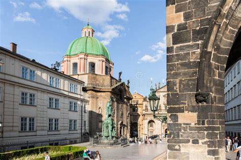 The Crusader Square In The Historical Part Of Prague In Czech Republic Editorial Photography