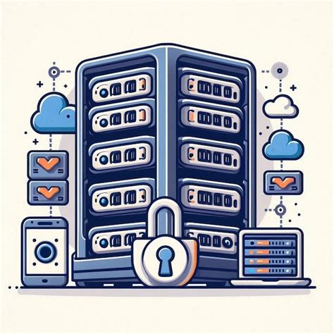 Server Rack Icon With A Lock Vector Premium AI Generated Vector