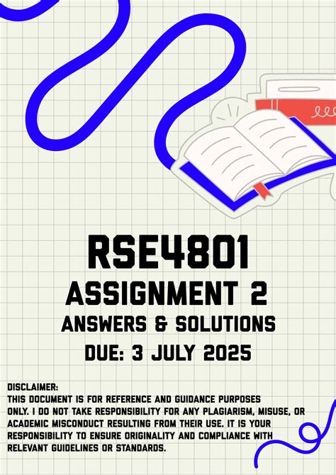 RSE Assignment Memo Due July StudyPass