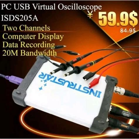 Jual Pc Oscilloscope Digital Intrustar Osiloskop Isds205a Usb Osciloscope Shopee Indonesia