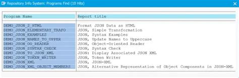 Abap Code Samples Abap And Json Discovering Abap