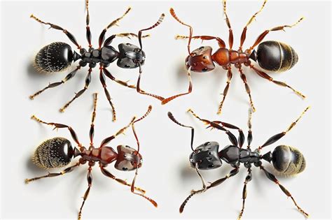 Premium Photo Four Different Ant Species Isolated On Png Background