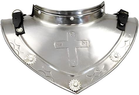 Plate Gorget Knights Templar Crusader Neck Armor Medieval Neck