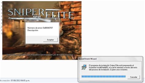 Por qué me sale este error al instalar Software y aplicaciones Todoexpertos com