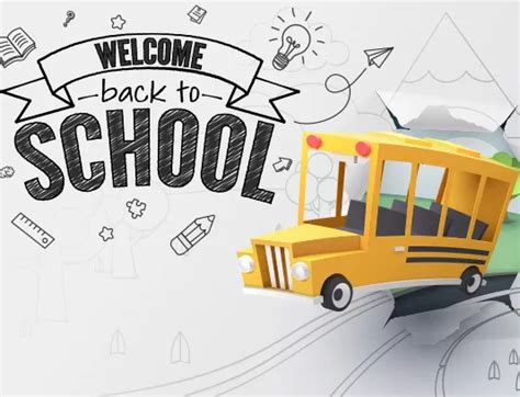 وکتور بنر بازگشایی مدرسه رنگی گرافیک با طعم تربچه طرح لایه باز