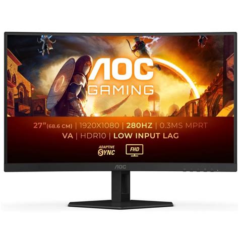Monitor Aoc C27g4zxe 27 Led Fast Va Fullhd 280hz 1ms Curvo Pccomponentes It