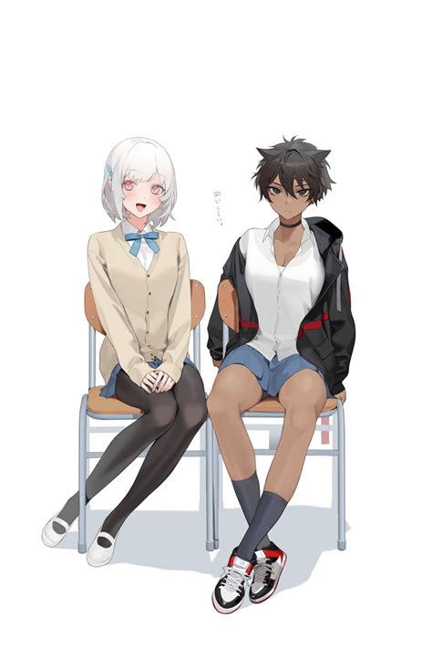 Nacchan And Micchan Original Drawn By Ohisashiburi Danbooru