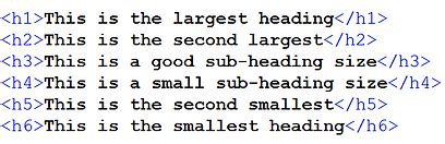 HTML Guide Text Tags CSNewbs
