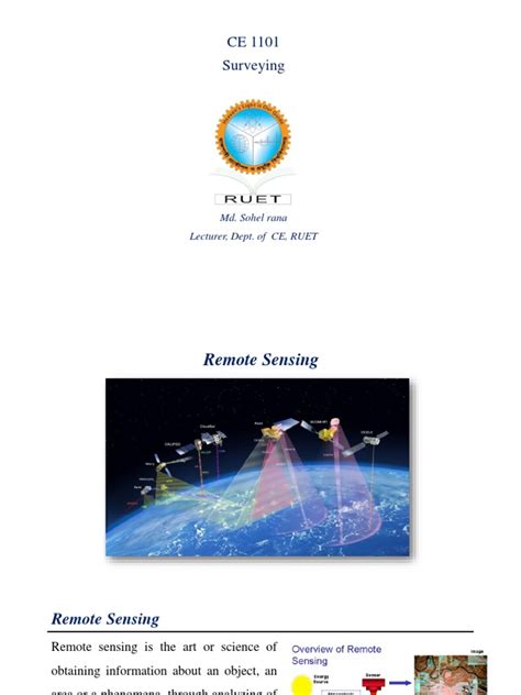 Remote Sensing Pdf Remote Sensing Electromagnetic Radiation