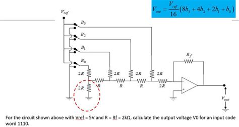 Solved Question For The Circuit Shown Above With Vref V Chegg