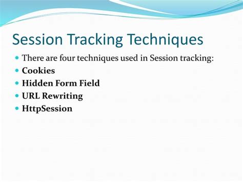 Session Tracking In Servlets Ppt