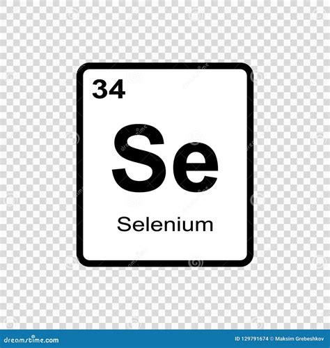 Chemical Element Selenium Stock Illustration Illustration Of Molecular 129791674